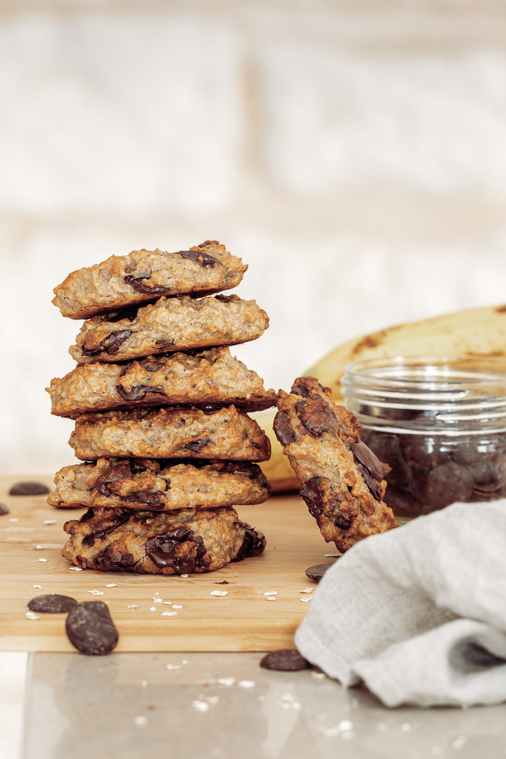 Cookies banane avoine chocolat - Sandra Rca